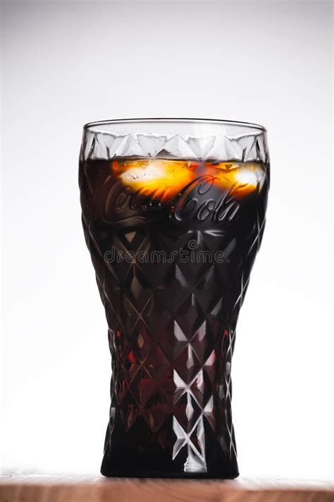 Gdansk Poland October 12 2016 Coca Cola Drink In Branded Glass