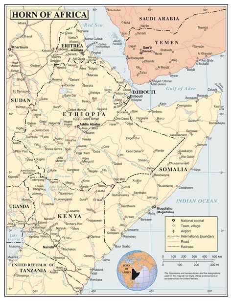 Horn Africa Map