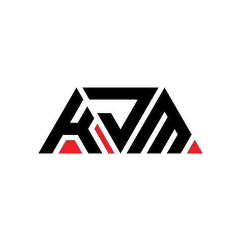 Premium Vector Kjm Triangle Letter Logo Design With Triangle Shape
