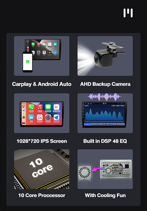 Android วทย din G Carplay Android Core บลทธ Autoradio EQ สำหรบ Toyota RAV