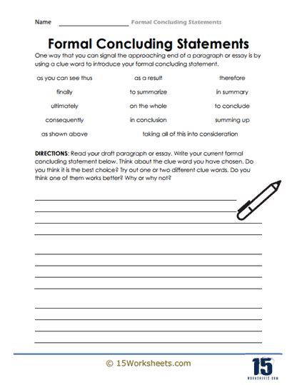 Closing Statement Essay