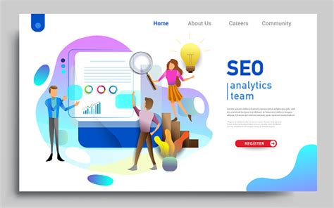 Template Halaman Arahan Pemasaran Media Sosial Konsep Desain Datar