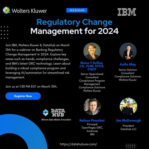 Datahub Llc On Linkedin Please Join Ibm Datahub And Wolters Kluwer As We Dive Into Regulatory…