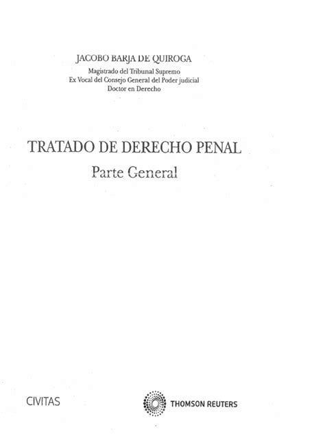 Tratado De Derecho Penal Jacobo Barja Parte General Tomo 2 Pdf