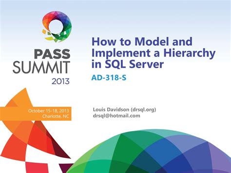 PPT How To Model And Implement A Hierarchy In SQL Server PowerPoint Presentation ID
