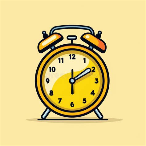 Isolated Alarm Clock On White Background Ai Generated Stock Illustration Illustration Of White