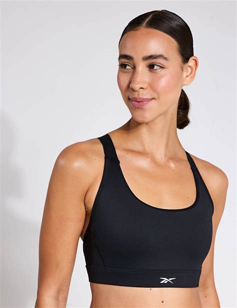 Reebok Lux High Impact Bra Black The Sports Edit