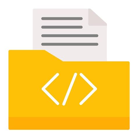 Premium Vector Coding Folder Vector Illustration Style