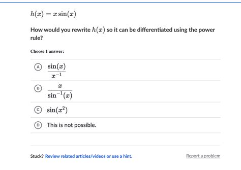 Solved H X Xsin X How Would You Rewrite H X So It Can Be Chegg Com