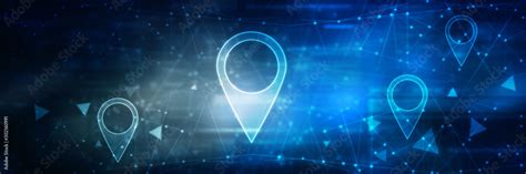 D Rendering Red Map Pointer Stock Illustration Adobe Stock