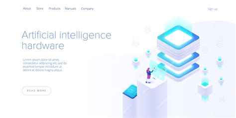 Premium Vector Hosting Server Isometric Abstract Datacenter Or