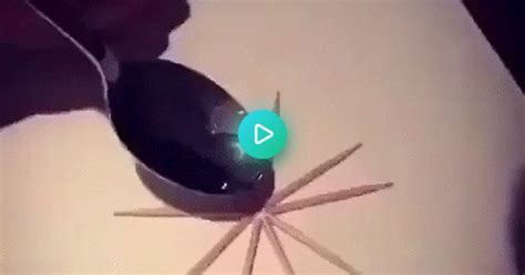 Adding A Drop Of Water To Toothpicks  On Imgur