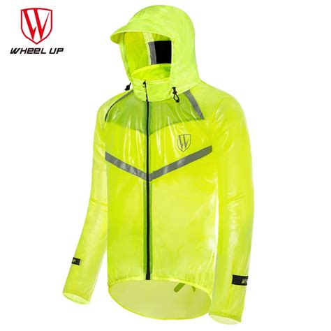 Wheel Up Bike Cycling Raincoat Breathable Reflective Rain Jersey Jacket