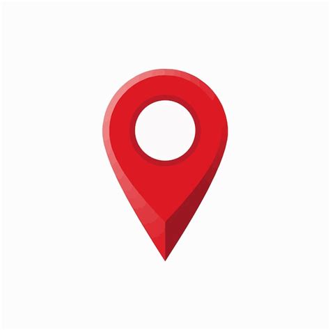 Premium Vector Red Pin With A Pin On It