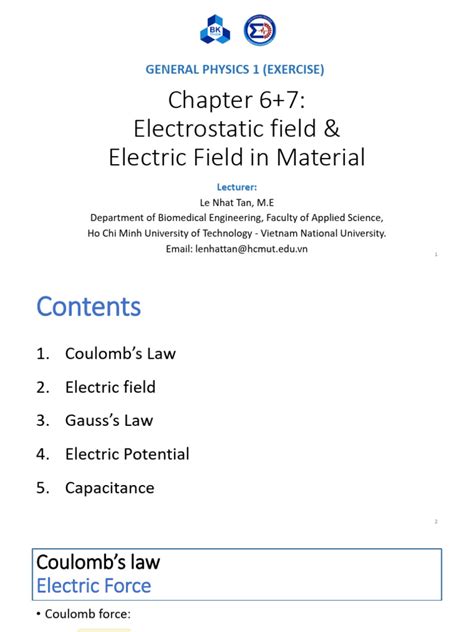 Chapter 6 7 Electric Field With Answers Download Free Pdf