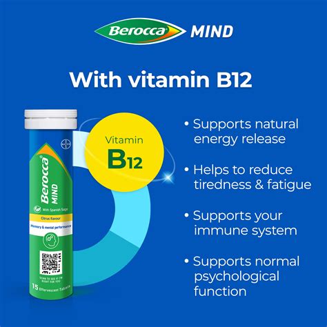 Berocca Mind Citrus Effervescent Tablets