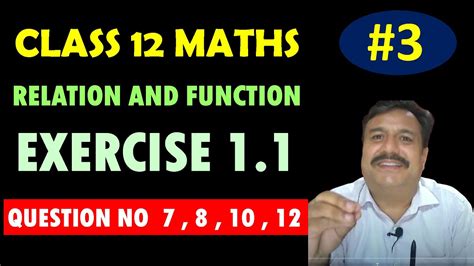 class 12 maths chapter 1 relation and function exercise 1 1