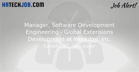 Hr Tech Feed On Linkedin Manager Software Development Engineering Global Extensions Development…