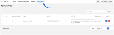 Partial Entries For Step Forms Fluent Forms