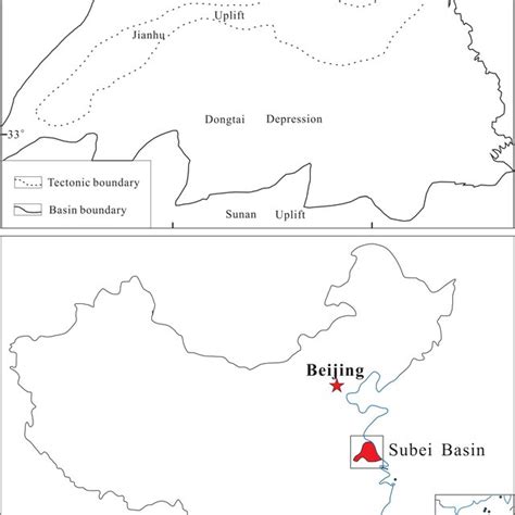 The Tectonic Division Of Subei Basin13 Download Scientific Diagram