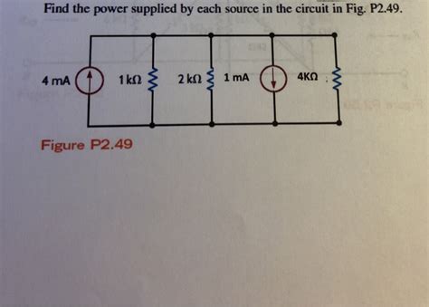 Solved Find the power supplied by each source in the circuit | Chegg.com