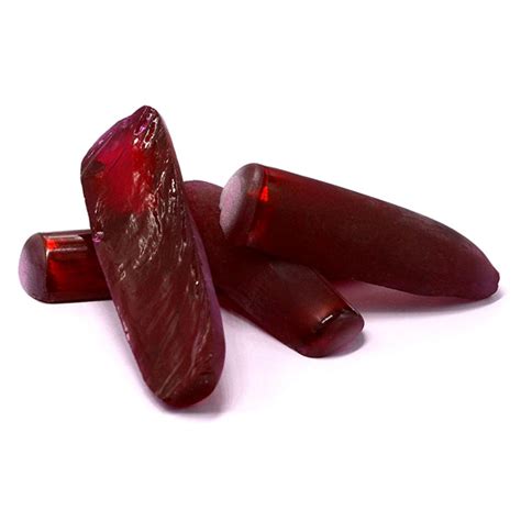 Lab Created Dark Ruby Rough Cubic Zirconia Cz Natural And Synthetic