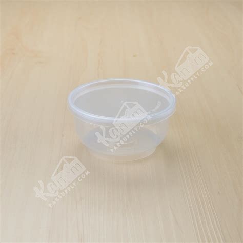 กล่องอาหารทรงกลม Ppใส ฝา 13oz