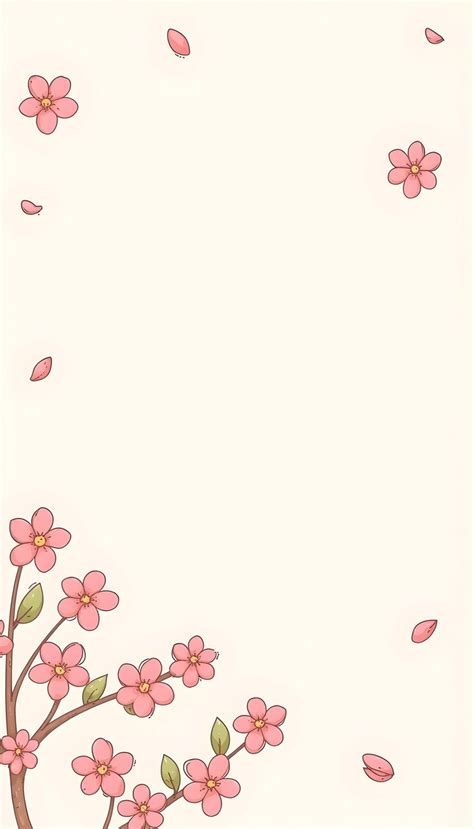 Botanical Elements Background Ai Generated Image