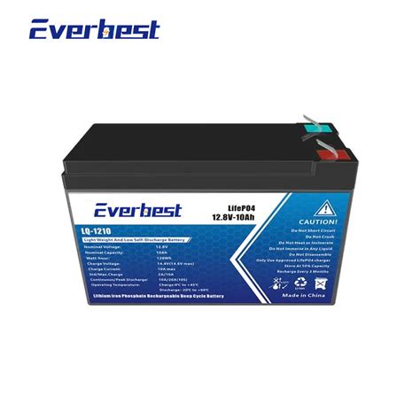Waterproof 12V 10ah Lithium Ion Phosphate Rechargeable Battery Starter