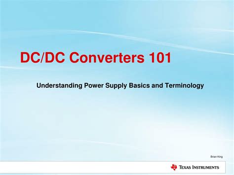 Ppt Dcdc Converters 101 Powerpoint Presentation Free Download Id6166226