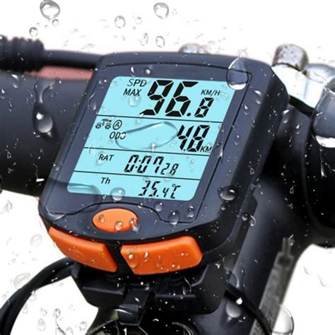 Wired Bike Computer Bicycle Cycling Speedometer Odometer Speeding Alert Stopwatch Waterproof 4