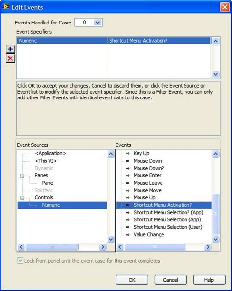 controls and indicators contextual menu ni community