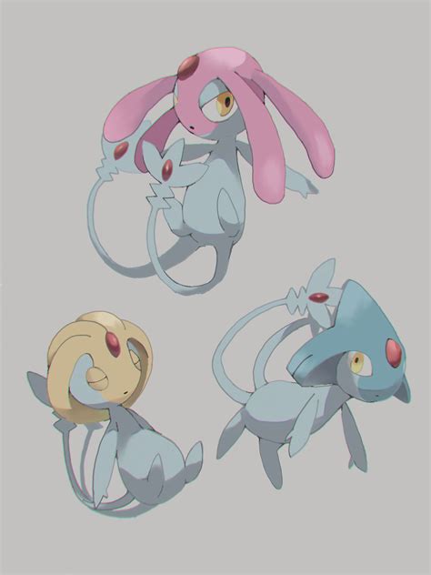 Mesprit Azelf And Uxie Pokemon Drawn By Zai3333333333353pk