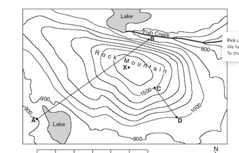 Solved 9. On the grid, construct a topographic profile from | Chegg.com