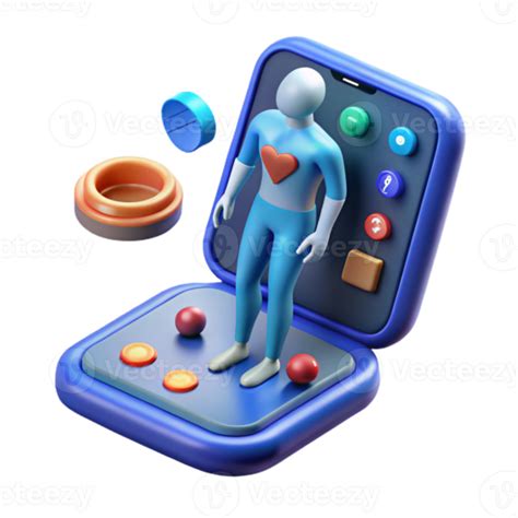 3d Illustration Of Digital Health Monitoring System 55239035 Png
