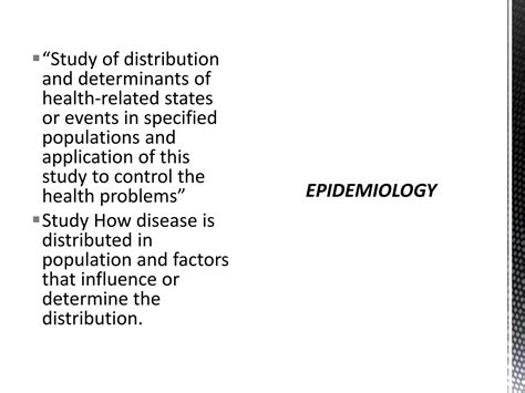 epidemiological approach to disease and intervention pptx
