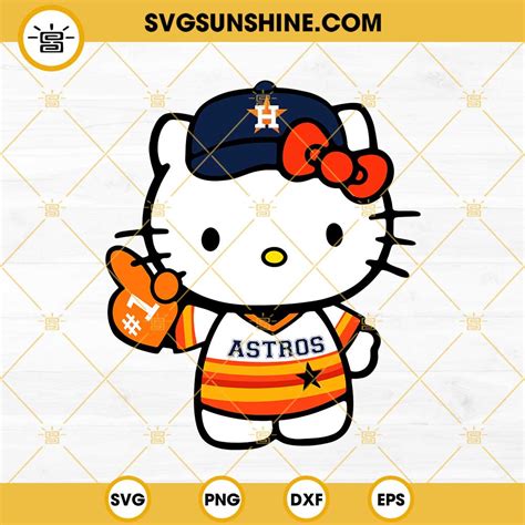 Hello Kitty Houston Astros Svg Png Dxf Eps Cricut