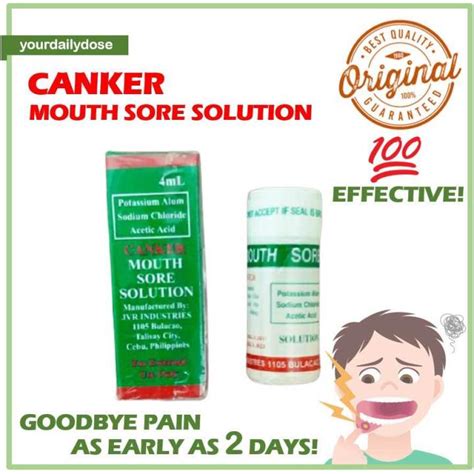 Canker Mouth Sore Solution 4ml Singaw Treatment Lazada Ph