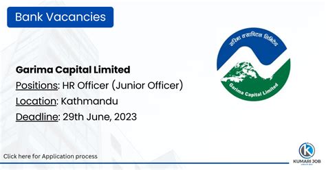Garima Capital Limited Announces Vacancy For Hr Officer Jun Blogs