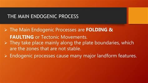 Endogenic And Exogenic Processes Pptx