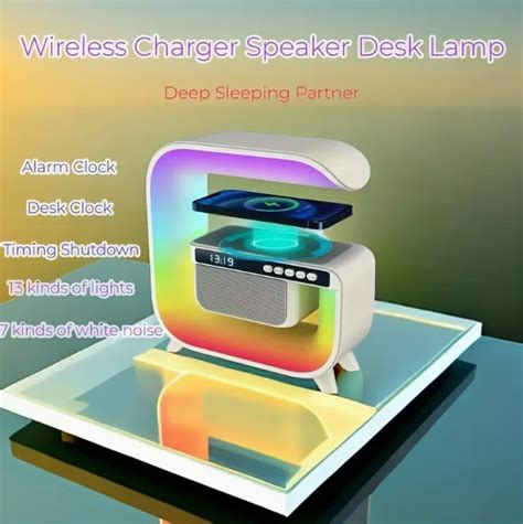 Multifunctional Smart Table Lamp Smart Wireless Bt Speaker Rhythm Rgb Light Bar Sunrise Alarm
