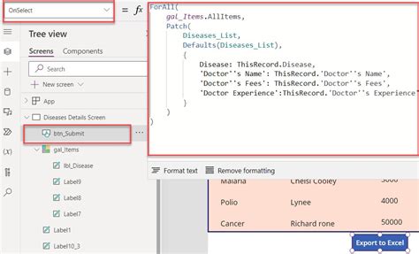 How To Export Data From Data Table To Excel In Power Apps