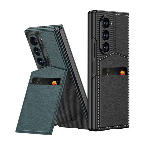 갤럭시 Z 폴드6 폴드7 카드 포켓 슬림 가죽 카본 케이스 케바케