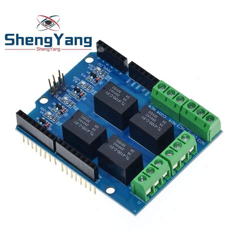 Channel V Relay Shield Module Four Channel Relay Control Board Relay Expansion Board For