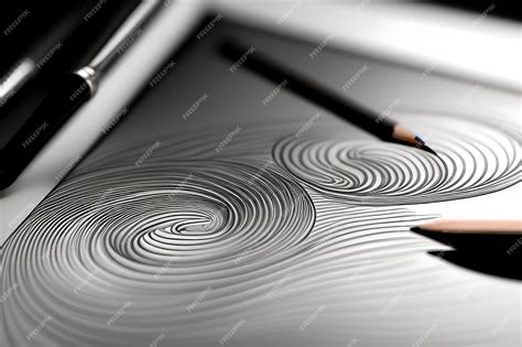 Premium Ai Image Hand Drawing Line With Pencil Self Drawing Animation Of Continuous One Single