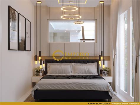 Desain Kamar Tidur Utama Rumah Modern Lantai Bapak Himawan Di Surabaya Desain Interior