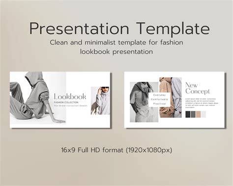 Fashion Lookbook Template Canva Brand Presentation Template Look