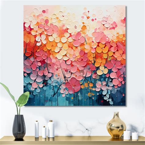 Designart Oasis Of Coral I Abstract Landscape Wall Decor