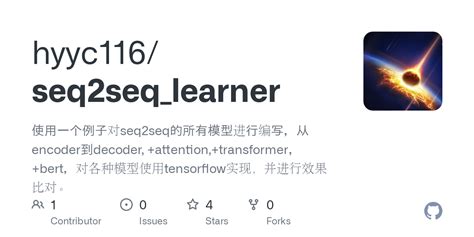 github hyyc116 seq2seq learner 使用一个例子对seq2seq的所有模型进行编写，从encoder到