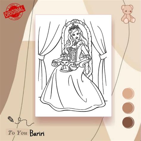 Jual Gambar Sketsa Mewarnai Barbie Sketsa Lukis Sketsa Sablon Shopee Indonesia